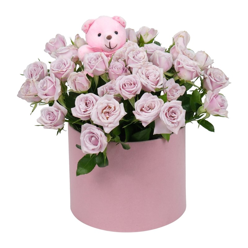 Kutuda Lila Mini Güller?I Taze Çiçek