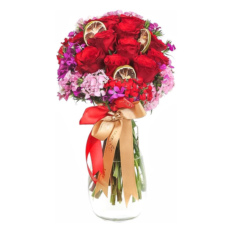 Misty Red Roses I Taze Çiçek