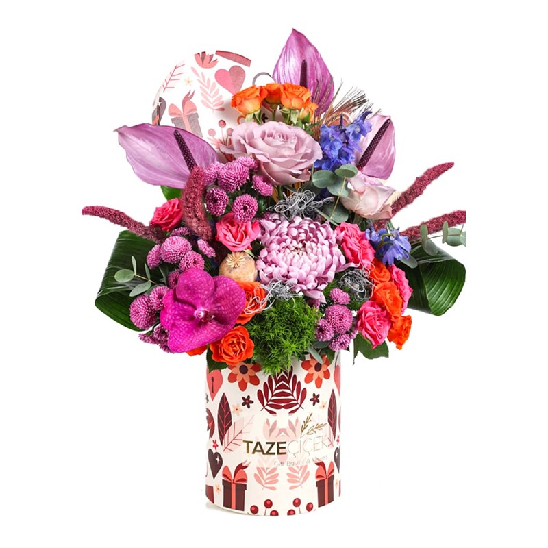 Mix Flower Of Box | Taze Çiçek