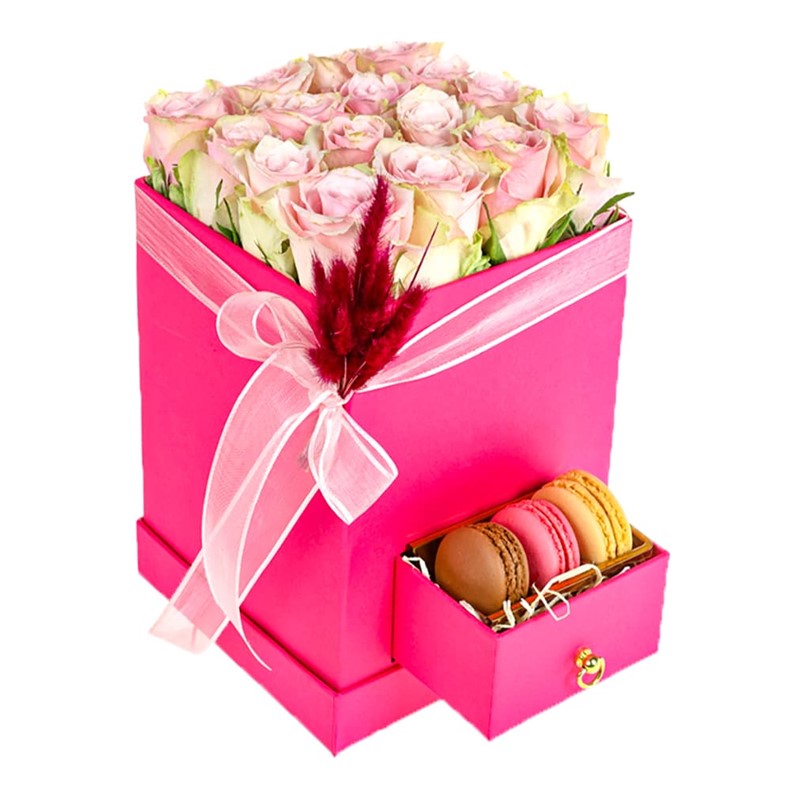 Pink Rose İn Chocolate | Taze Çiçek