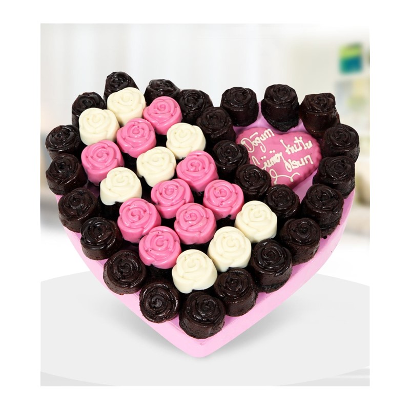 Pinky Heart -Kek Çiçekleri