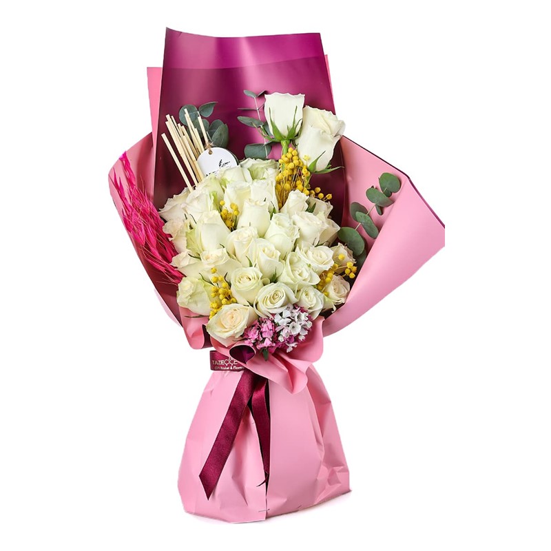 Prestige White Rose I Taze Çiçek