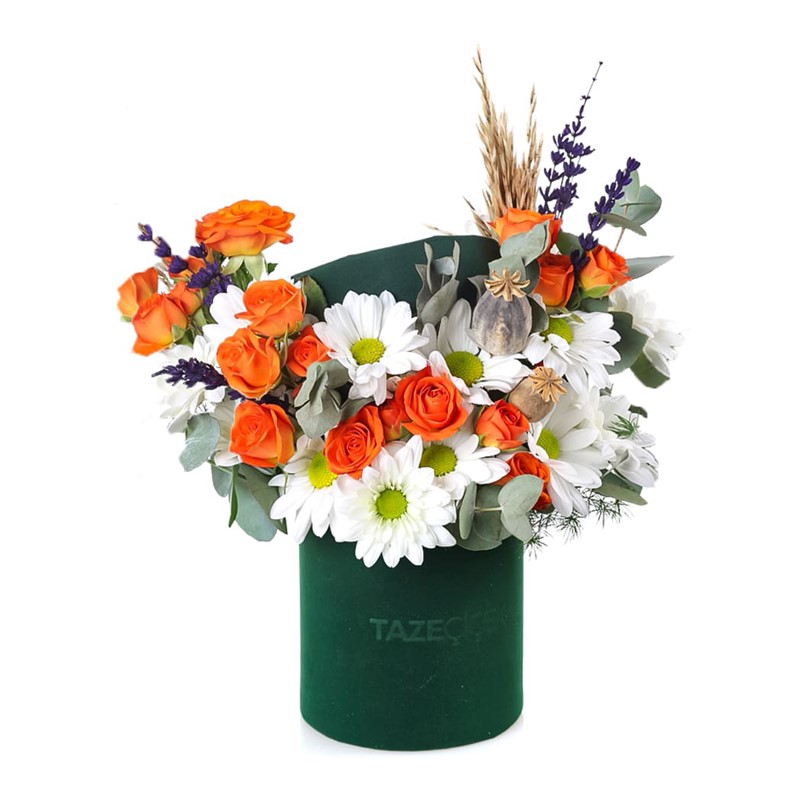 Soothing Green Box I Taze Çiçek