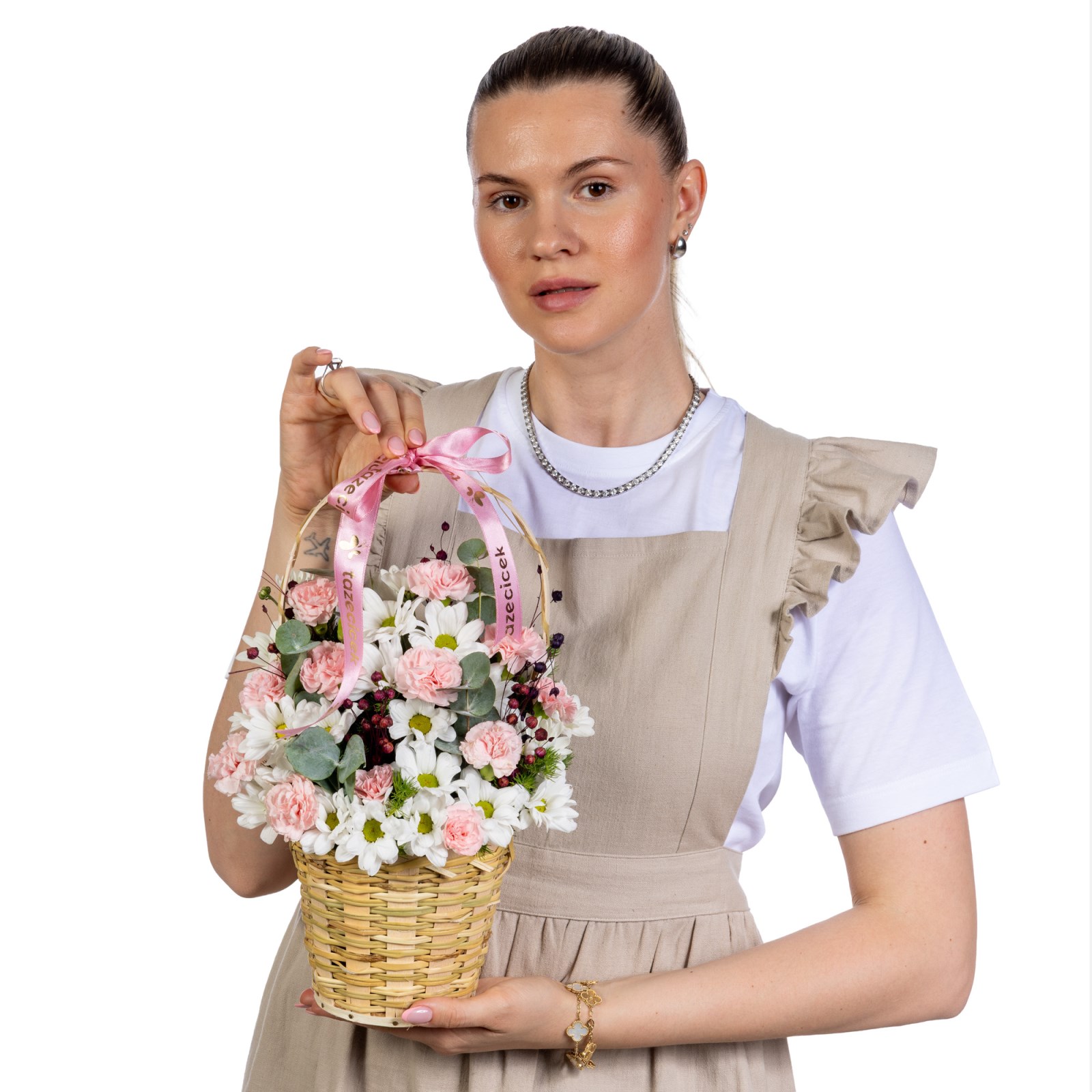 Blush & Bloom Papatya Sepeti | Taze Çiçek