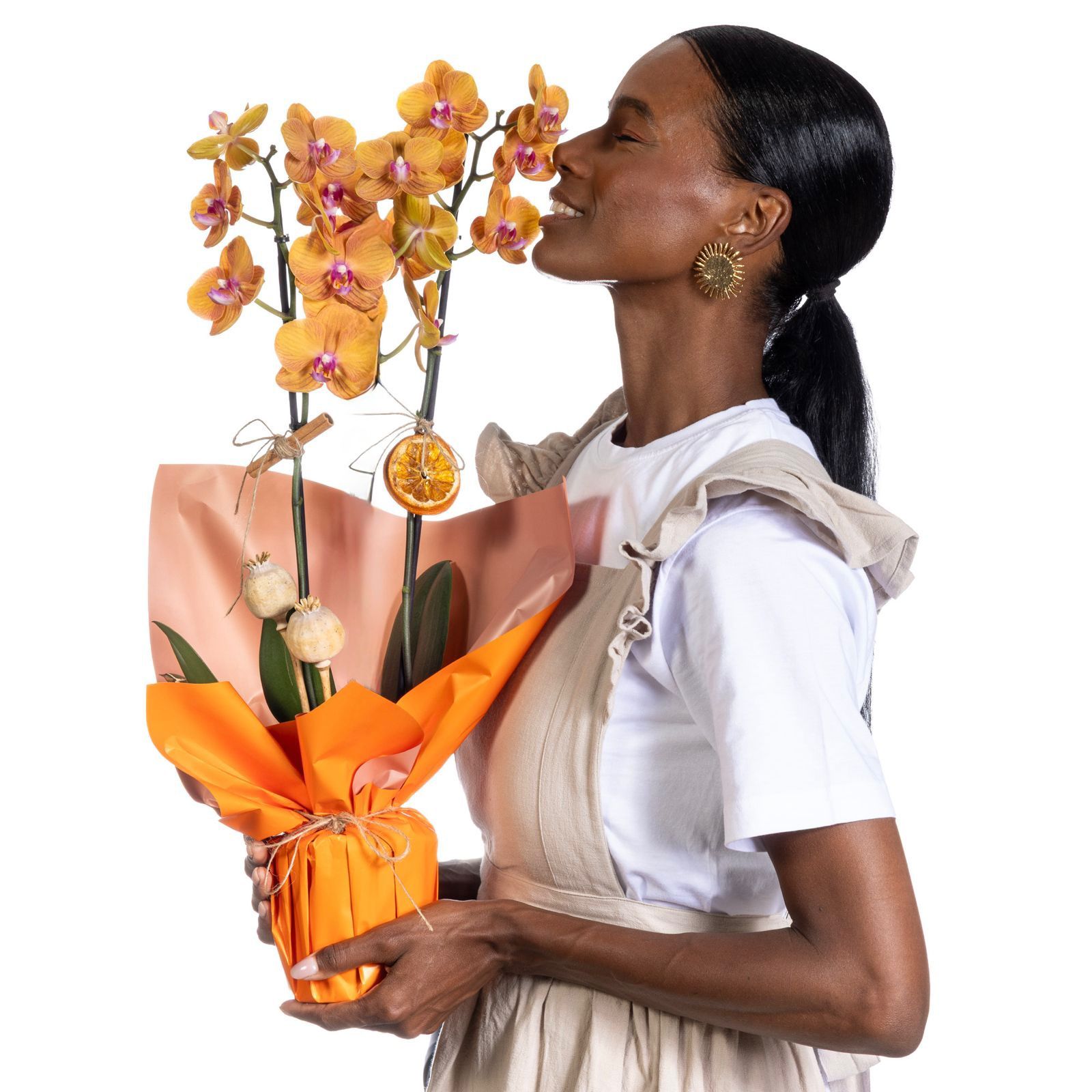 Amber Flame Orkide I Taze Çiçek