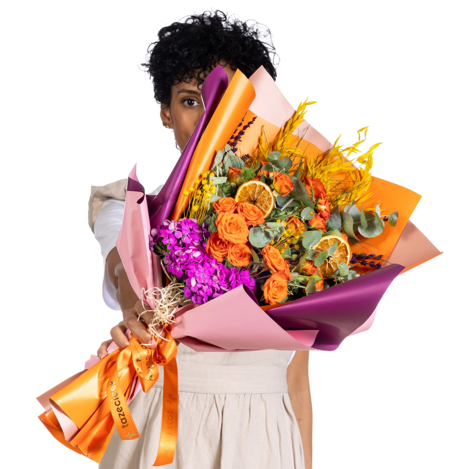 Amber Peach Radiance | Taze Çiçek