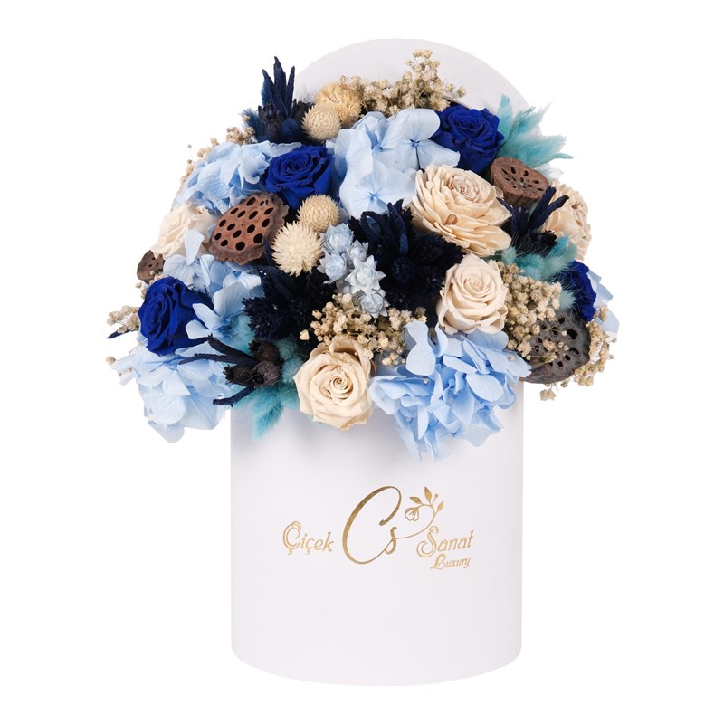 Endless Box Blue I Taze Çiçek