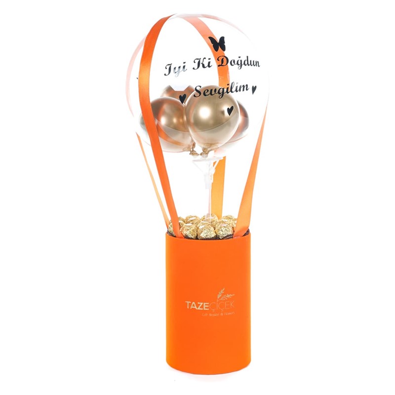 Joy Orange Balon I Taze Çiçek