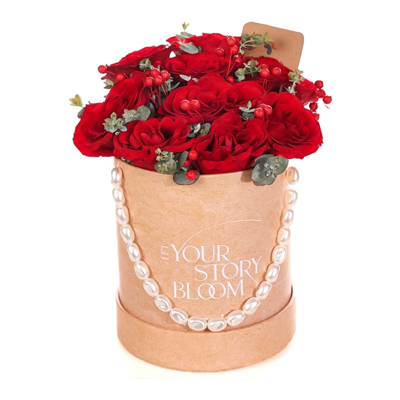 Ruby Romance Kutuda Kırmızı Güller I Taze Çiçek